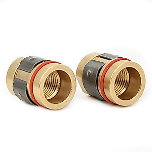 2pcs MIG Welding Gun, 169729 Nozzle Adapter, MIG Welding Gun Nozzle Adapter MIG Gun Nozzle Adapter Brass Nozzle Adapter for Miller M-25/M-40 Hobart MIG Gun