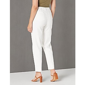 Ruby Rd. Women's Classic Flat Front Denim Jean, White, 14