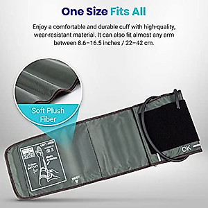 Blood Pressure Monitors for Home Use XL Cuff, Bluetooth Machine by Etekcity, FSA HSA Approved Products, Adjustable Cuff Large Upper Arm Friendly, Smart Unlimited Memories in App, Dual Power Sources