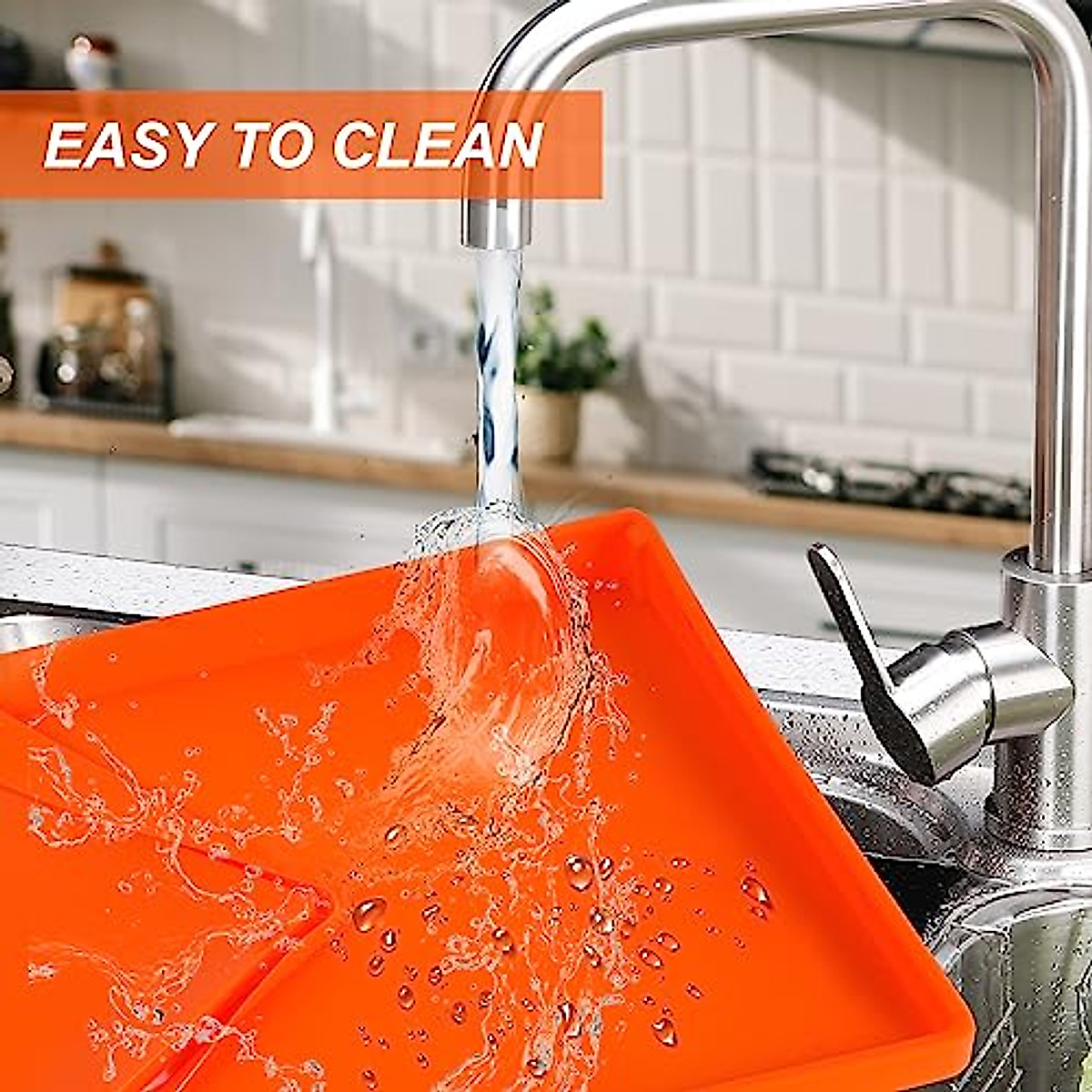 Silicone Griddle Grill Cover for Blackstone, Upgraded Full-edge 28" Heavy Duty Food Grade Mat, Protect Grade from Rodents Insects Debris and Rust, All Season Cooking Protective Cover (28 Inch)