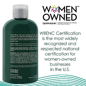 True+Real Tea Tree Conditioner, Moisturizing Formula, Hydrates, Soothes Scalp, Refreshing Mint Scent, For All Hair Types, 10.14 oz