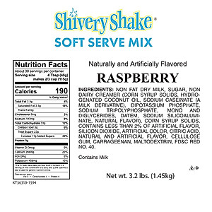 Shivery Shake Raspberry Soft Serve Ice Cream Mix