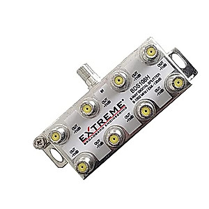 EXTREME 8 WAY BALANCED HD DIGITAL 1GHz HIGH PERFORMANCE HORIZONTAL COAX CABLE SPLITTER - BDS108H