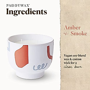 Paddywax Candles Wabi Sabi Collection Scented Candle, 12-Ounce, Amber & Smoke
