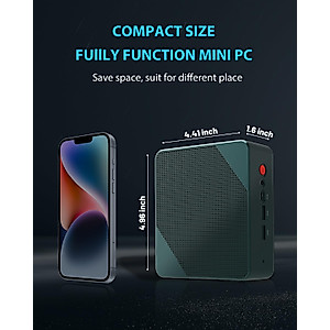 MOMENTPLUS Mini Gaming PC,AMD Ryzen 7 7735HS(Up to 4.75GHz) 32GB RAM 1TB SSD Mini Computers Windows 11 Pro, AMD Radeon 680M Micro PC Support 4K Triple Display/USB4/WiFi6/BT5.2