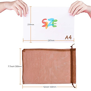 Renashed 50Pcs 8 x 12 Inch Drawstring Organza Gift Bags Jewelry Party Wedding Favor Party Festival Gift Bags Candy Bags (50Pcs Mix Color)