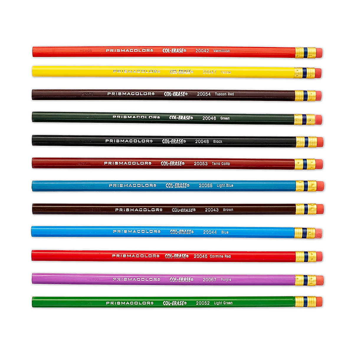 Prismacolor Col-Erase Erasable Colored Pencils, Adult Coloring, 12 Pack
