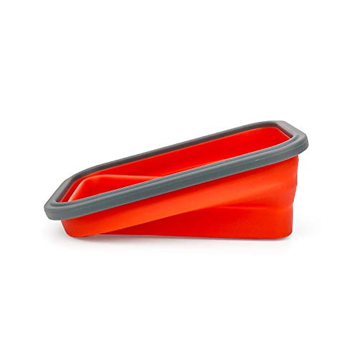 CARTINTS Set of 3 Collapsible Food Storage Containers with Lids, Collapsible Silicone Bowls, Silicone Lunch Containers, For Meal Prep, Camping, Travel, Microwave and Freezer Safe,500ml,Red