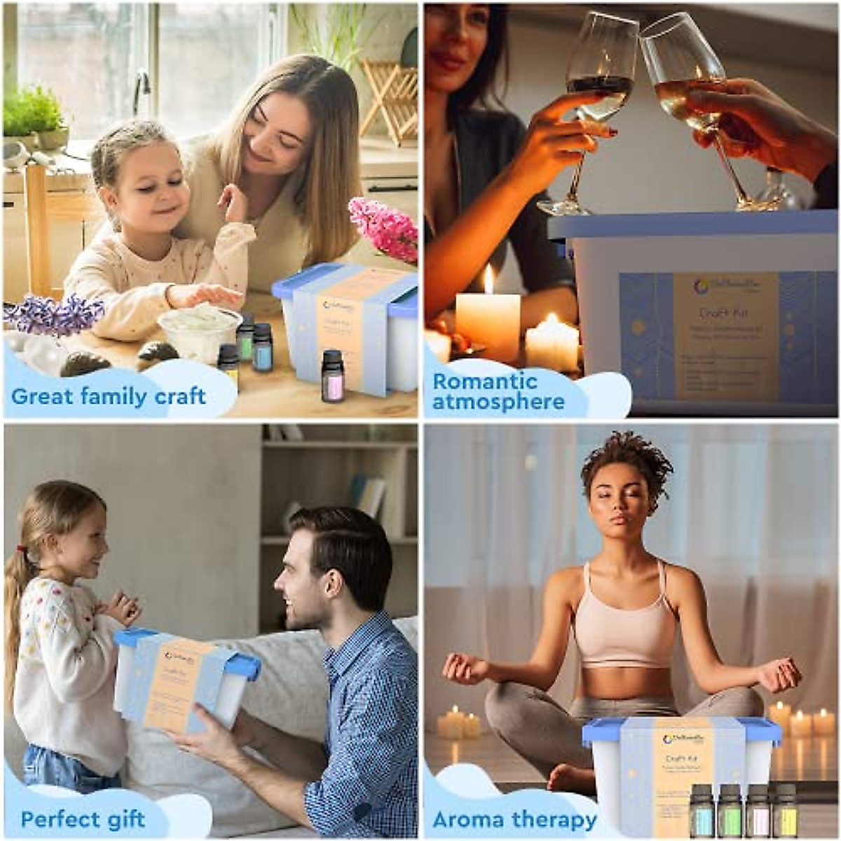 Diy Candle Making Kit for Adults | Make Your Own Candle Kit | Candle Maker Kit | 2 LB of Soy Candle Wax | Candle Making Kit for Kids | Best Candle Making Kits | Soy Wax Candle Making Kit for Beginners