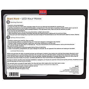 Tetra LED Half Moon aquarium Kit 1.1 Gallons, Ideal For Bettas, Black, 4.6 x 9.1 x 9.9 Inches (29049)
