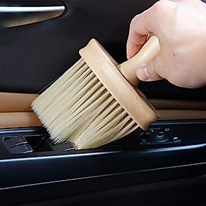 Sewroro Auto Interior Dust Brush Soft Car Detail Brushes Mini Duster for Car Air Vent 2pcs for Car Dashboard Air Conditioner Vents Slit Brush