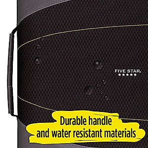 Five Star 2 Inch Zipper Binder, 3 Ring Binder, Removable File Folders, Durable, Black (73289)