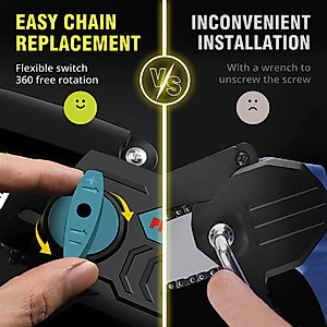 PKperekond Mini Chainsaw Cordless, Mini Chainsaw 6 Inch Cordless with 1200W Brushless Motor, Mini Chainsaw Battery Powered with Auto Oiler, Portable Electric Handheld Chainsaw for Courtyard and Garden