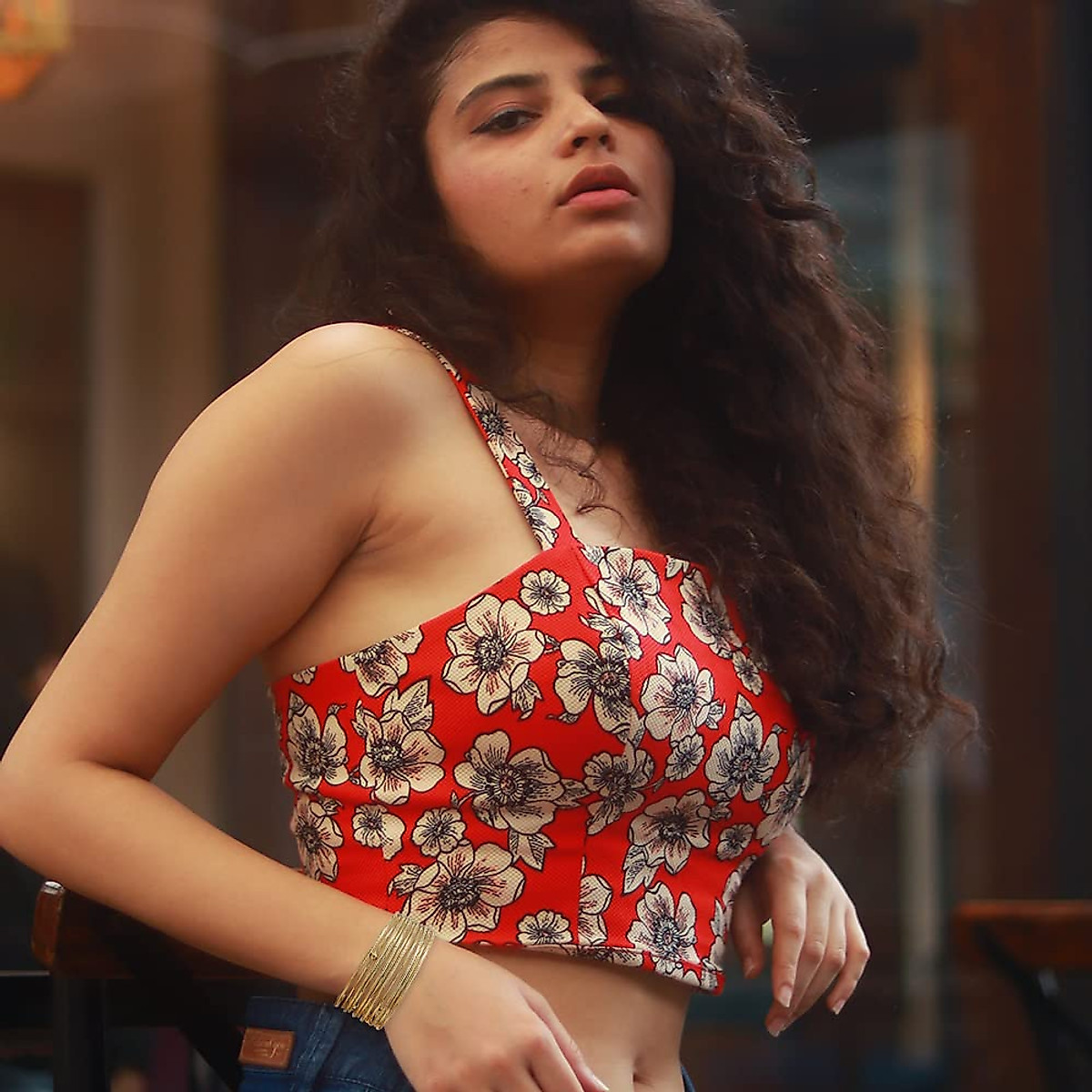 Madison Tyler Gold Plated Stackable Bangles, 5 piece of Smooth Bangles with Ball Pattern & 6 Piece of Textured Bangles.