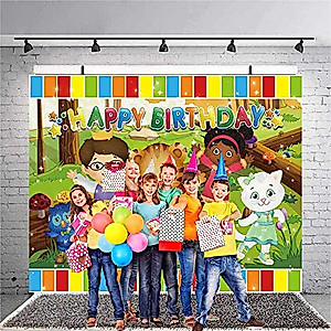 Daniel Tiger's Backdrop Party Supplies for Boy Birthday Baby Shower Birthday Decorations Banner Set Decor Background 7x5ft