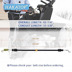HAKATOP Snow Thrower Clutch Cable Replaces Cub Cadet 746-0910A, 746-0910 and MTD 746-0910A