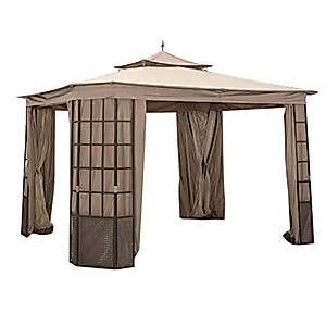 Garden Winds Replacement Canopy Top Cover for Verado Gazebo - RipLock 350