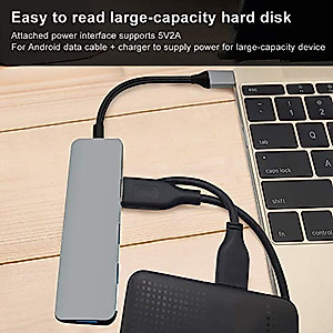 Type-C Expander, Large?Capacity Device PD Power Supply Docking Station, Multifunctional Converter for Type?C Mobile Phone Notebook Keyboard Mouse