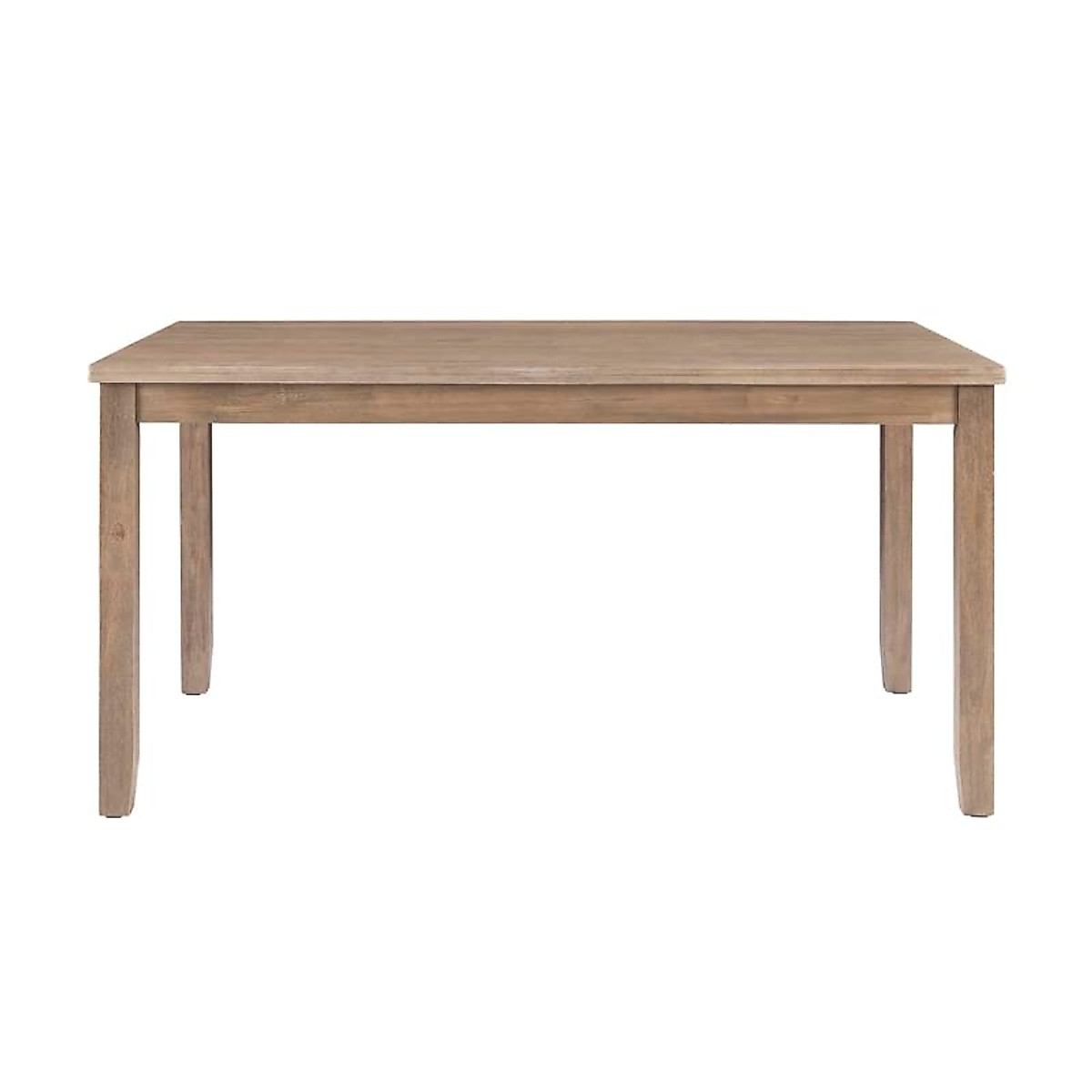 Linon Jordan Wood Dining Table in Washed Gray