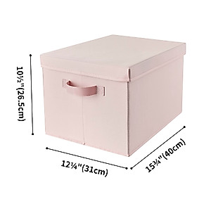 GRANNY SAYS Bundle of 3-Pack Foldable Fabric Storage Bins & 1-Pack Extra Large Toys Storage Bins