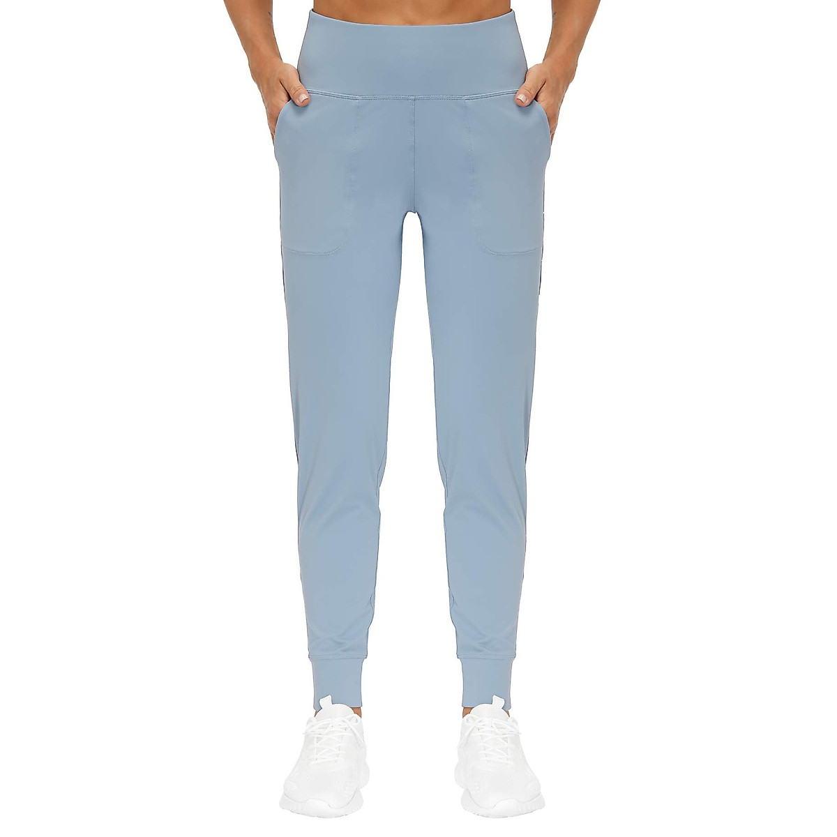 THE GYM PEOPLE Women's Joggers Pants Lightweight Athletic Leggings Tapered Lounge Pants for Workout, Yoga, Running (Small, Denim Blue)