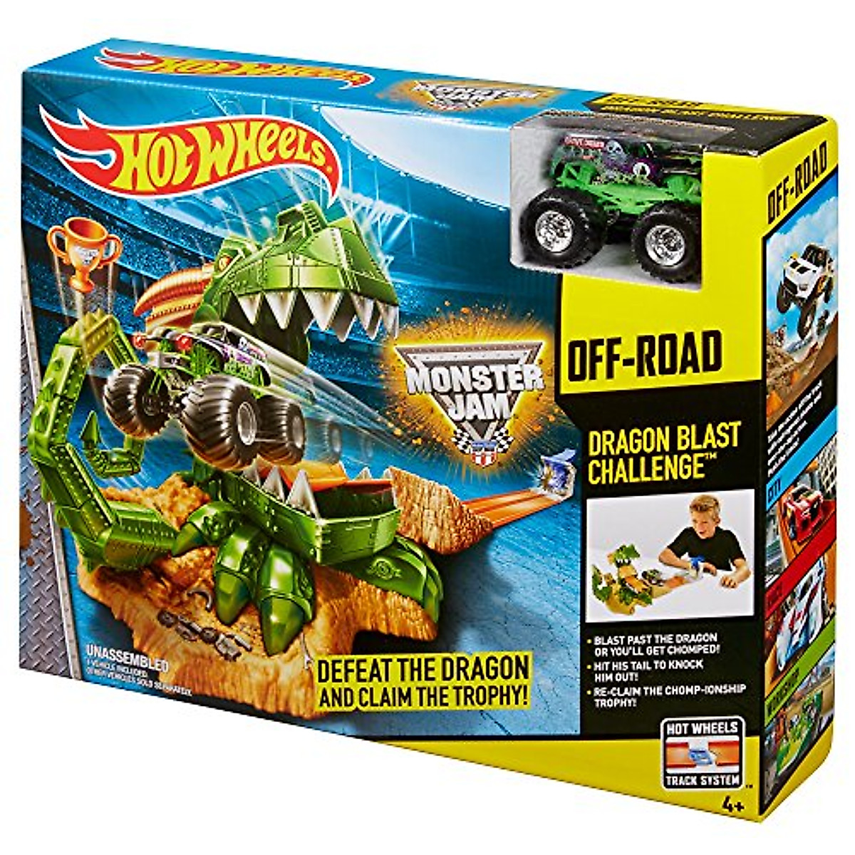 Hot Wheels Monster Jam Dragon Arena Attack Playset