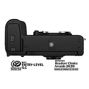 Fujifilm X-S10 Mirrorless Camera Body- Black, X-S10 Body- Black