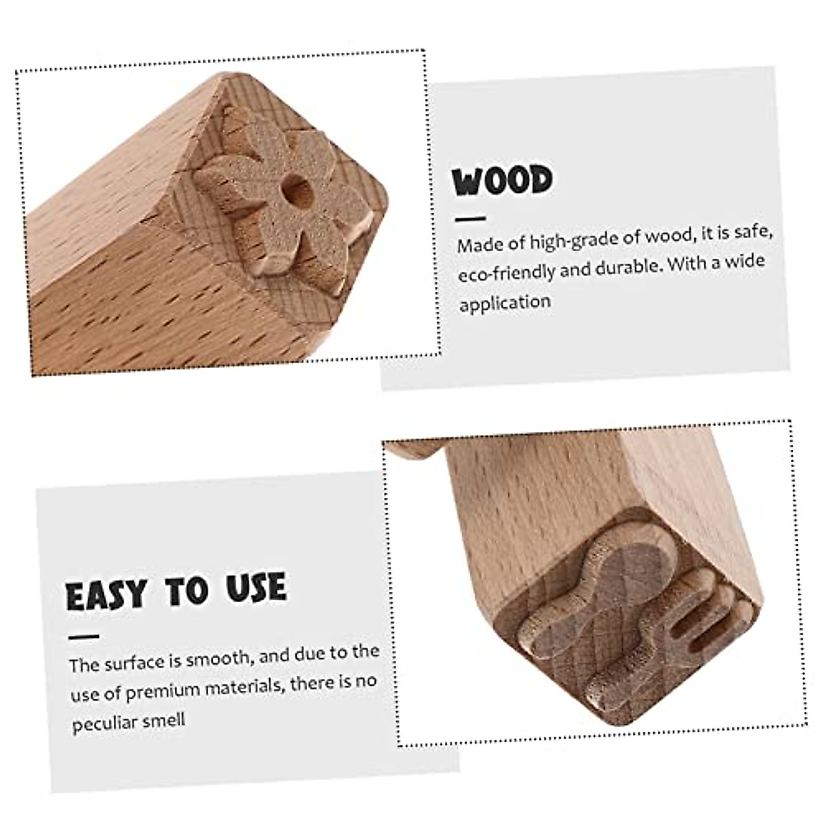 10 Pcs Seal Sushi Mold Cookie Mold Chocolate Mold Moon Cake Baking stampers Stamps for Crafts Moon Cake Stamper Wooden Cake Stamps Printing Baking Mold Impression Tool die Beech