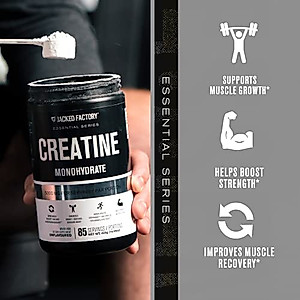 Creatine Monohydrate Powder 5g - Pure Creatine Supplement for Muscle Growth & Recovery, Build Muscle & Increase Strength, Improve Performance - 85 Servings, Unflavored