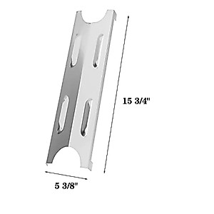 Shengyongh SSBG179A (4-Pack) Stainless Steel Heat Plate and Cast Iron Burner for Master Forge BG179A, BG1793B-A Grill