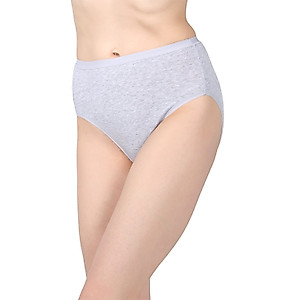 MeMoi Ladies Combed Cotton Basic Brief Underwear 3-Pack Black 6M