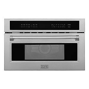 ZLINE 30" 1.6 cu ft. Built-in Convection Microwave Oven in DuraSnow® Stainless Steel with Speed and Sensor Cooking
