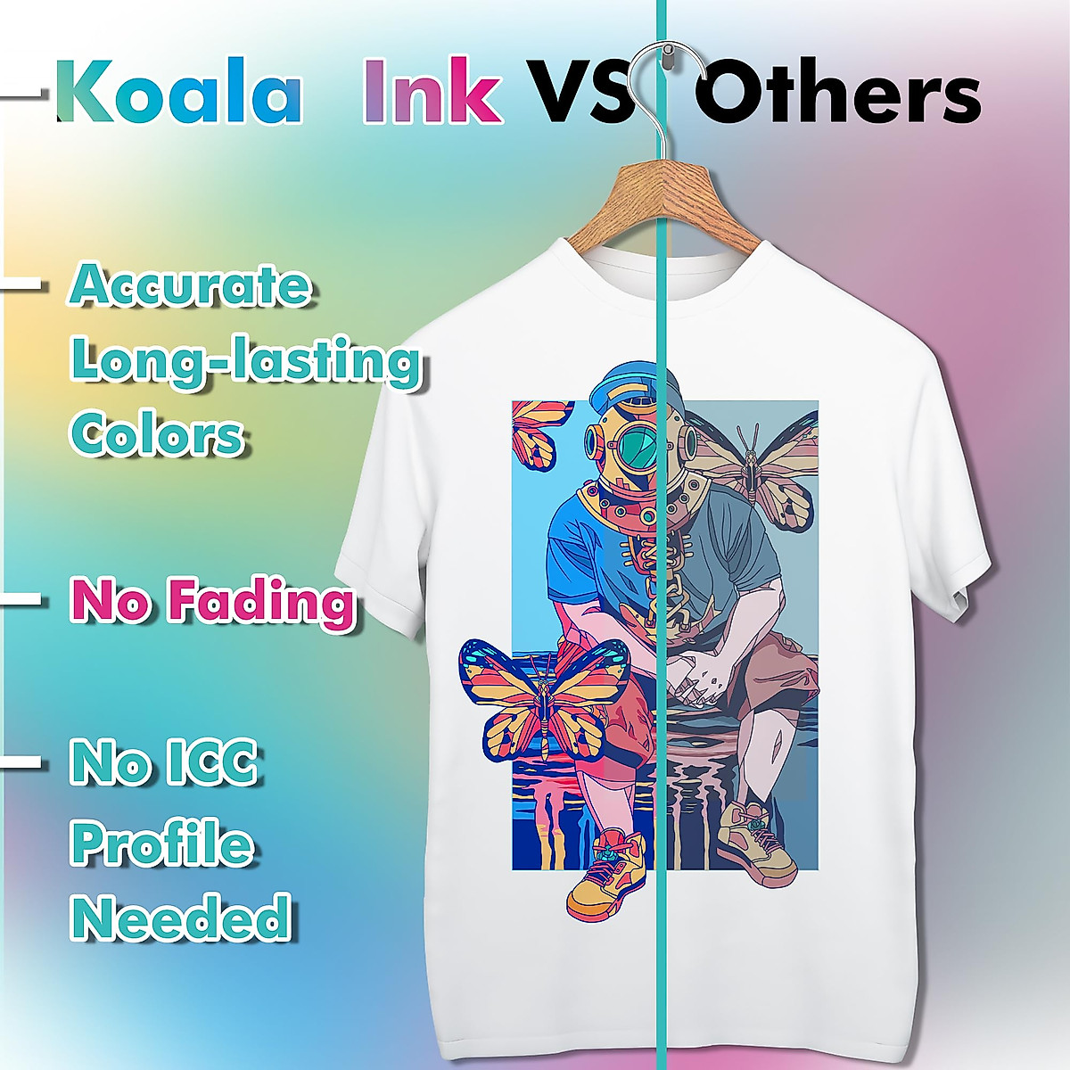Koala Premium Sublimation Ink for ET Series Inkjet Printers ET-2400 ET-2800 ET-2803 ET-2850 ET-2720 ET-2760 ET-4800 ET-3760 ET-7720 ET-15000 /Upgrade Version/Auto-Fill