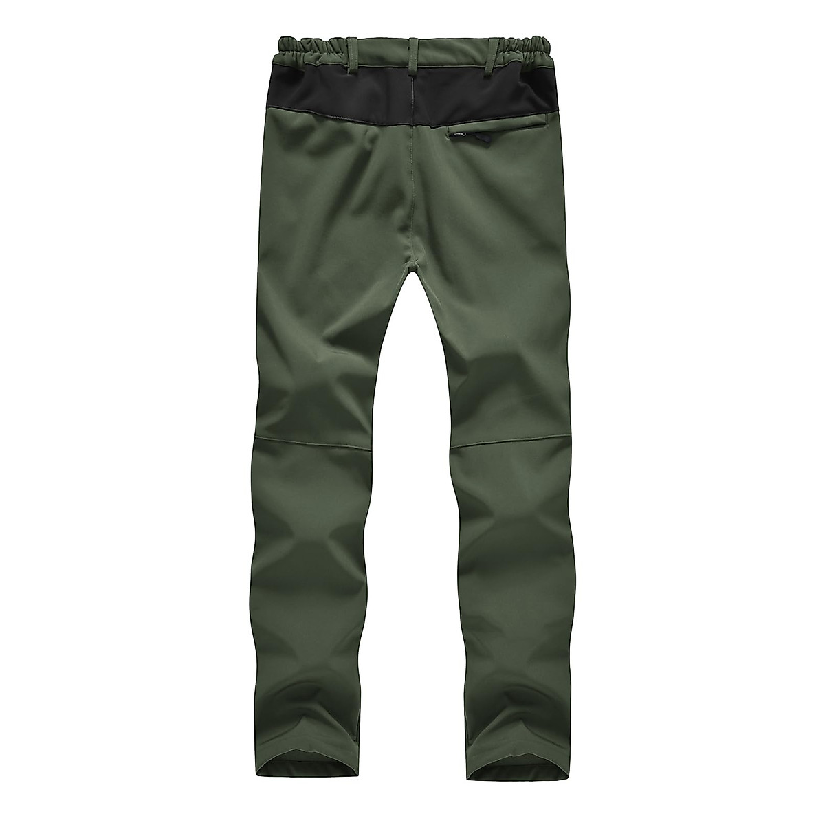 TBMPOY Women's Hiking Pants Outdoor Waterproof Windproof Softshell Fleece Snow Ski Pants Army Green XS