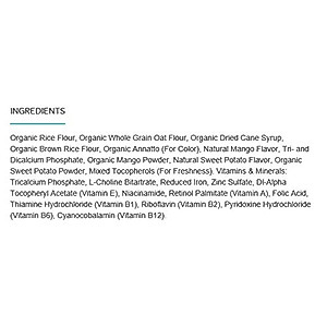 Plum Organics Baby Food Pouch | Super Puffs | Mango with Sweet Potato | 1.5 Ounce | 4 Pack | Organic Food Squeeze for Babies, Kids, Toddlers