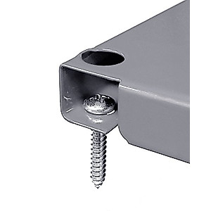 Wall Control Pegboard 32in x 16in Gray Metal Pegboard Tool Board Panel