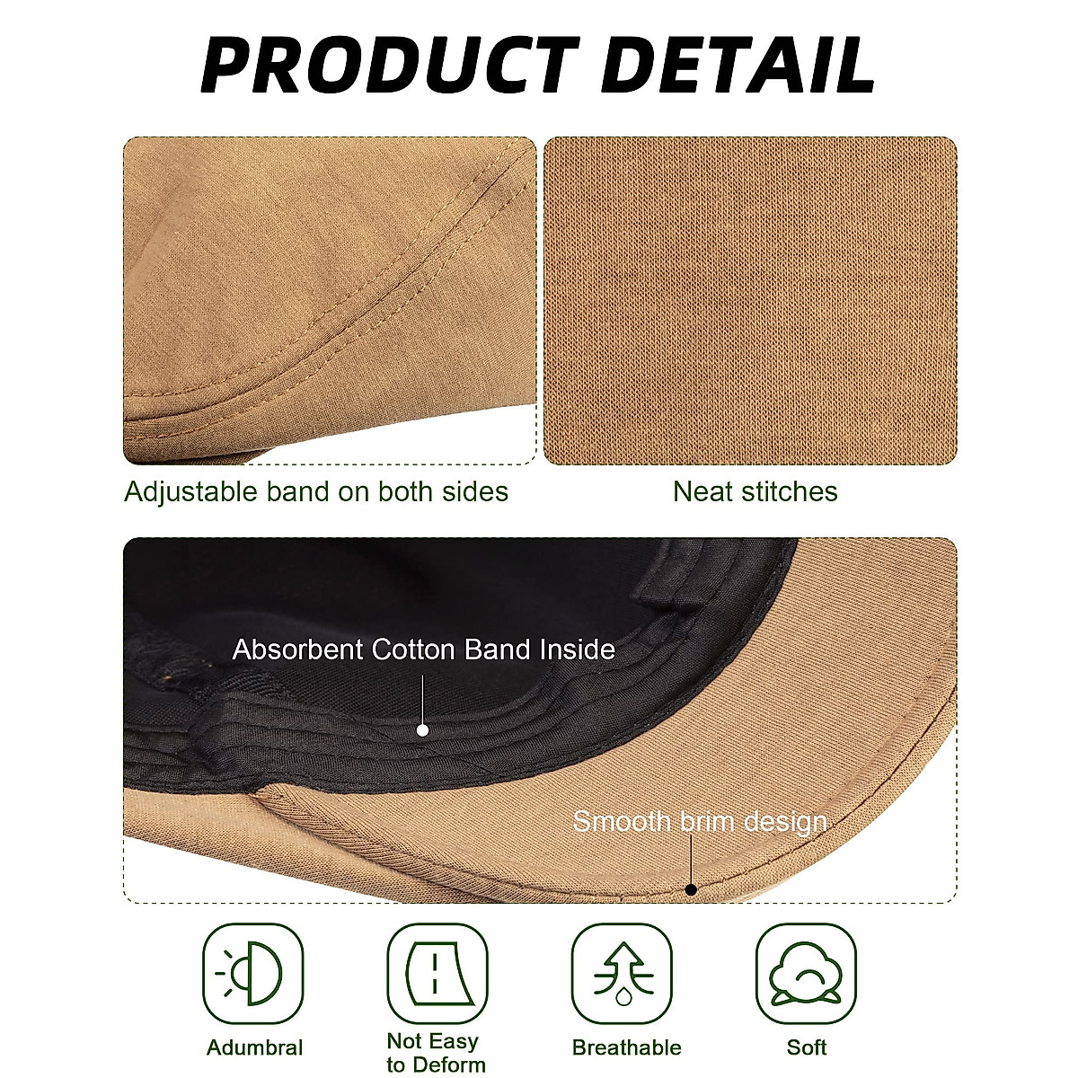 Foaincore 12 Pieces Newsboy Hat for Men, Flat Caps Bulk Driving Cabbie Hunting Hat