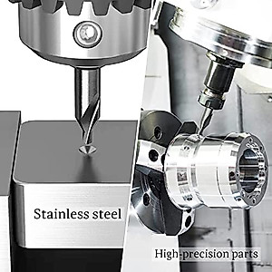 Utoolmart 10 Pcs Center Drill Countersink Lathe Bit Mill Tool, Combined Drills Plain Type Imperial, 1/4-inch Combined Countersinks Drills Set Tool, HSS-6542 Countersinks