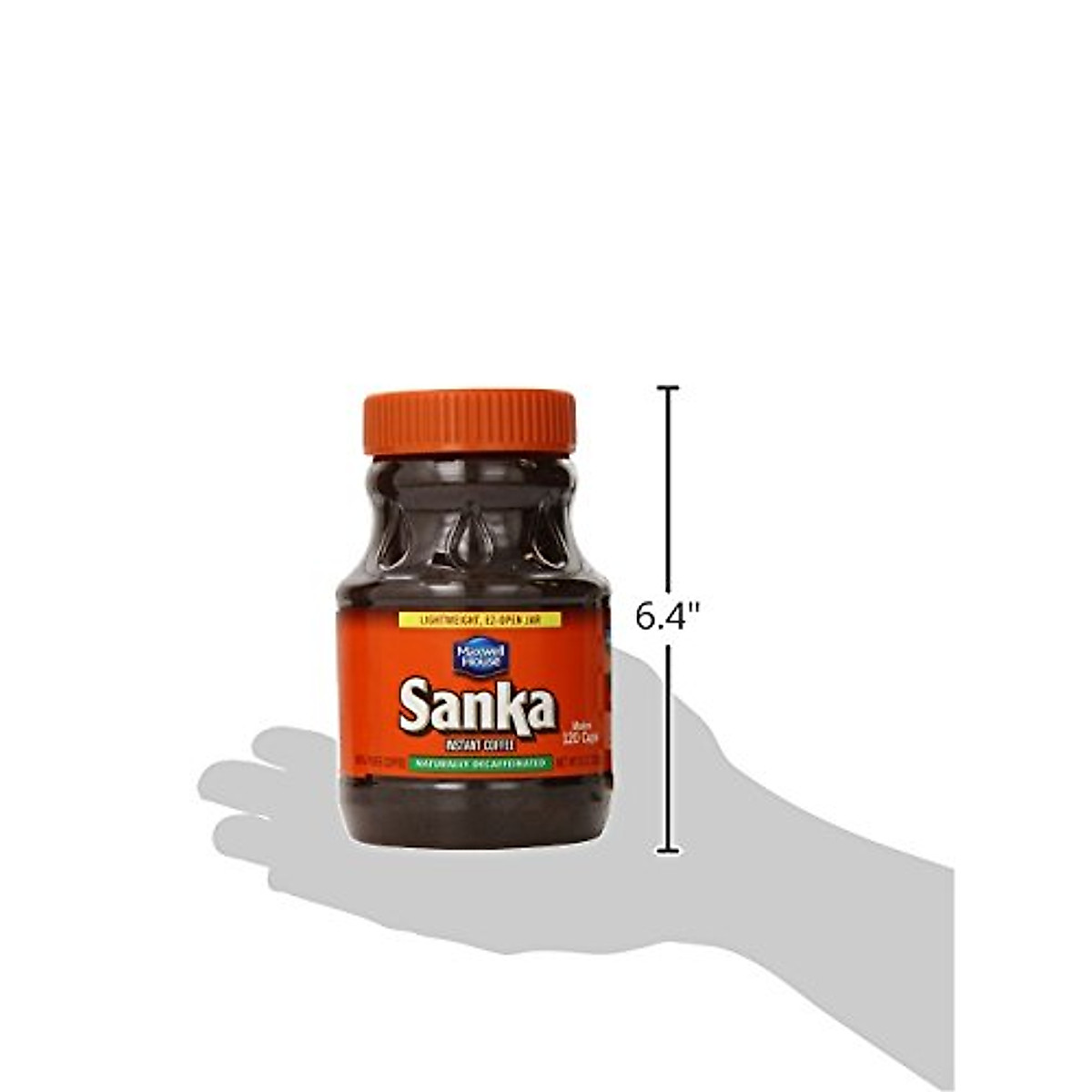 Sanka Instant Decaf Coffee, 8 Ounce Jar (Pack of 4)