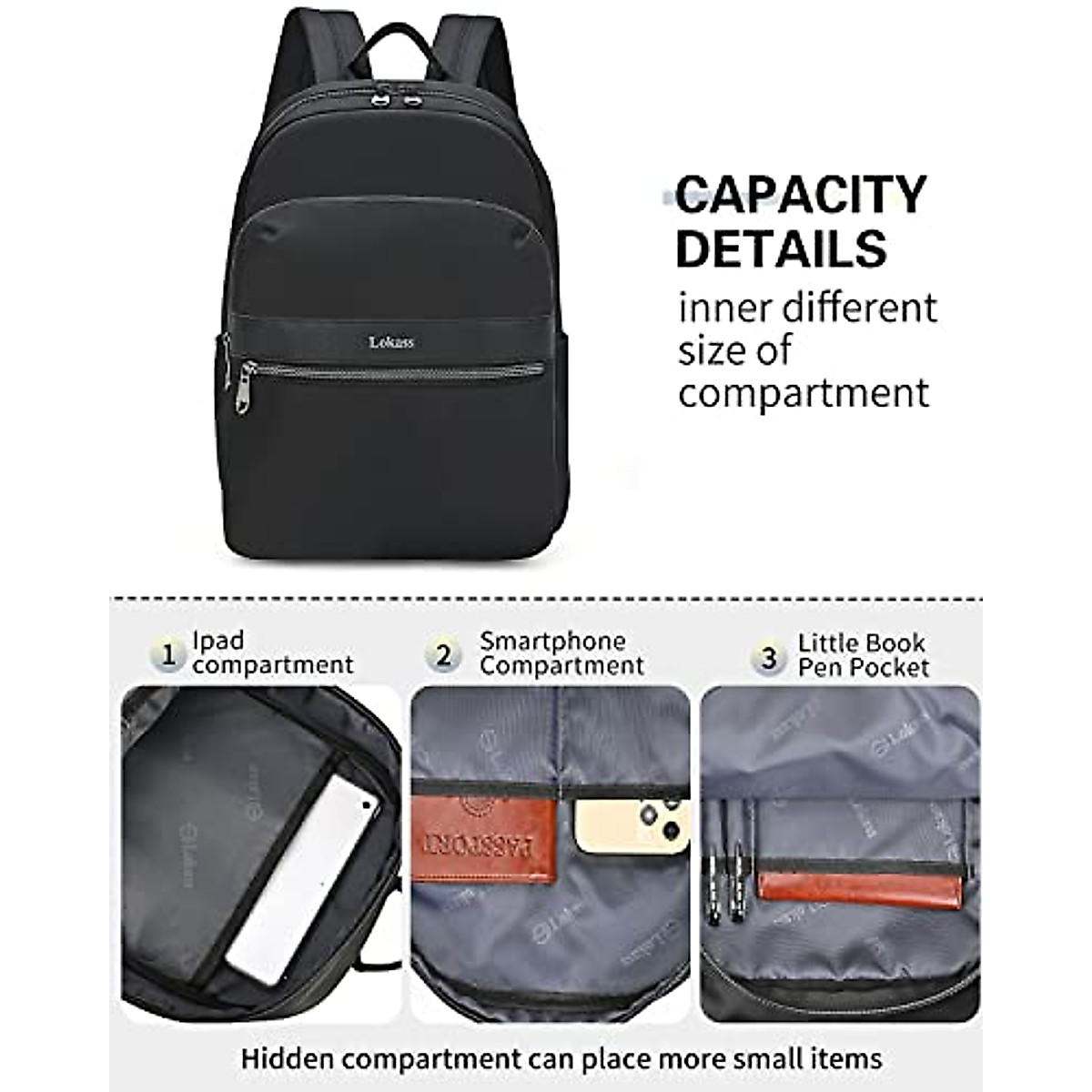 BRINCH Mini Backpack Purse for Women, Fashion Small Backpack with Multi-pocket Water Resistant Travel Backpack Casual Daily Daypack for Ladies Teen Girls