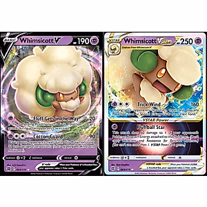 Whimsicott V & VSTAR 065/172 Brilliant Stars - Ultra Rare Pokemon Card Lot