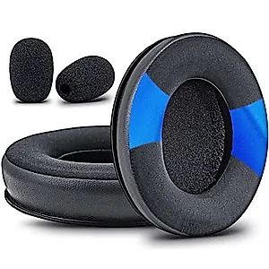 Revolver Cooling Gel Ear Pads for Cloud Revolver / Revolver S Headset I Thicker Enhanced Memory Foam - Hybrid Sport Fabric More Comfort by DIMOST