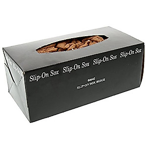 Justin Blair Disposable Slip On Socks 144 Pieces Beige
