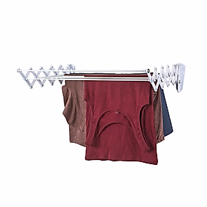 Polder Wall-Mount 24-Inch Accordion Clothes Dryer White