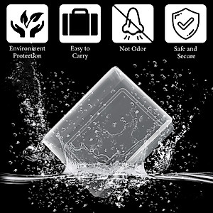 LANIAKEA 64PCS Mixed Sizes Plastic Storage Containers, Small Storage Containers with Lids, Empty Mini Small Storage Container Box for Small Items and Other Craft Projects, Clear