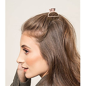 8 Pieces Metal Hair Claw Clips Set, Includes 3 Inches Large Size Hair Catch Barrette Jaw Clamp and 1.57 Inches Small Half Bun Hairpins for Women, Hair Accessories