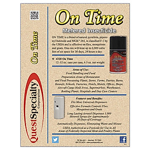 Quest Specialty ON TIME Metered Insecticide, 6.5 oz. can, 1 count, Red (4320-1)