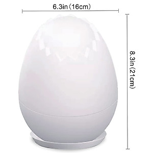 LeJoy Garden Seed Sprouter,Egg Shaped Germination Pot,BPA Free Soil-Free Healthy Wheatgrass Grower with Lid,Cretive Design Sprouting Kit