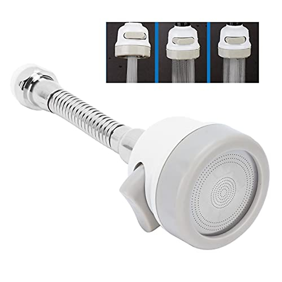 Walfront Kitchen Faucet, 360° Rotatable Faucet Sprayer Head, Kitchen Sink Faucet with 3 Modes Adjustment for Kitchen Bathroom Garden(G1/2), Shower Head