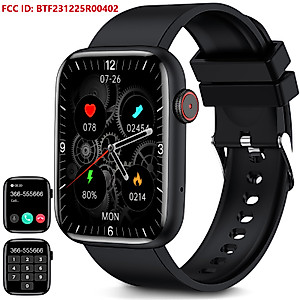 1.95'' Smart Watch for Iphone Compatible 123 Sport Modes Fitness Tracker Bluetooth Smartwatch for Android Phones Outdoor Digital Fitness Watch with Heart Rate SpO2 Sleep Step Counter for Men Women